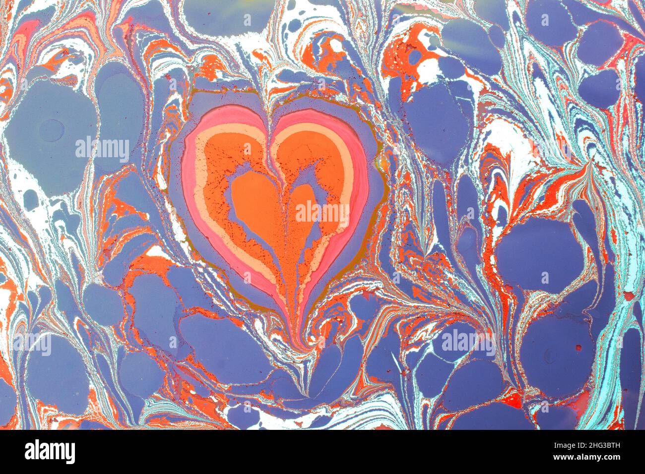 Ebru marble conch effect surface pattern design for print Stock Photo ...