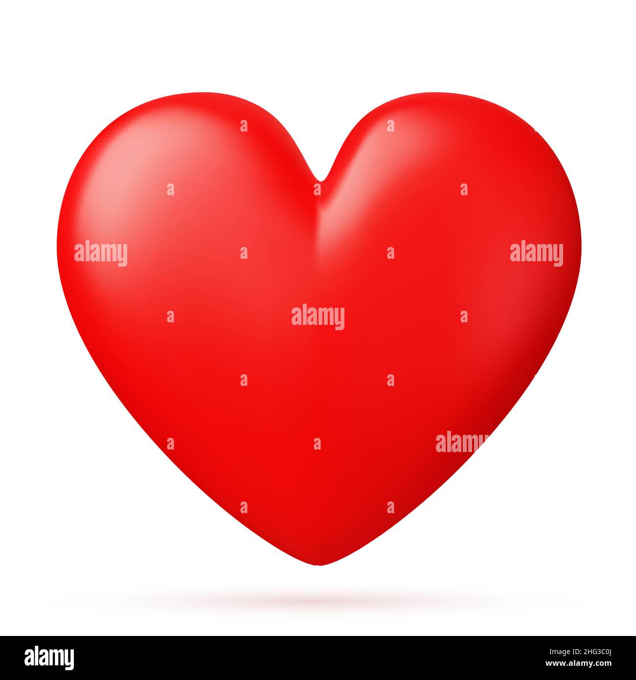 Shiny 3d heart Stock Vector Image & Art - Alamy