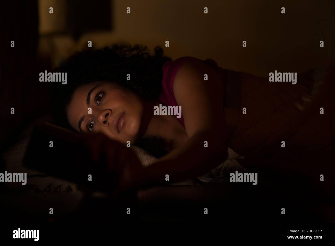 Smartphone use at night hi-res stock photography and images - Alamy