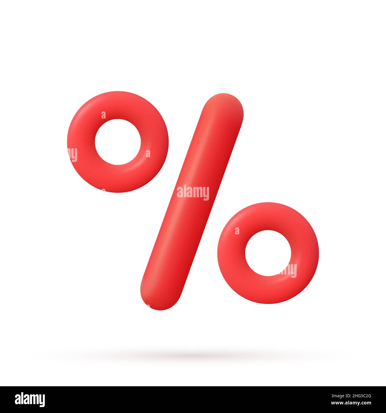 Red Percent Sign Stock Vector Image & Art - Alamy