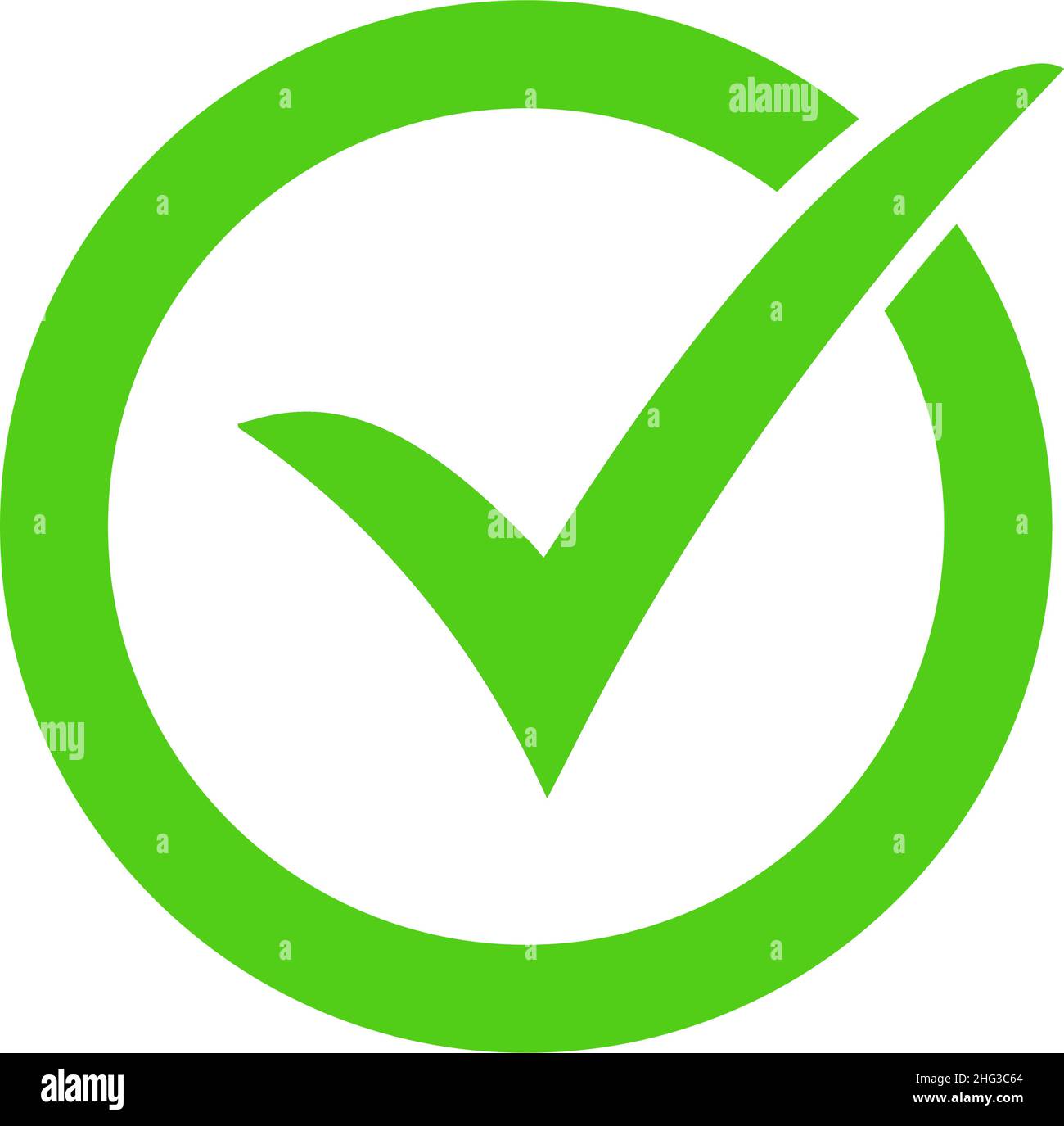 Check mark icon vector. Symbol for computer and mobile website Stock ...