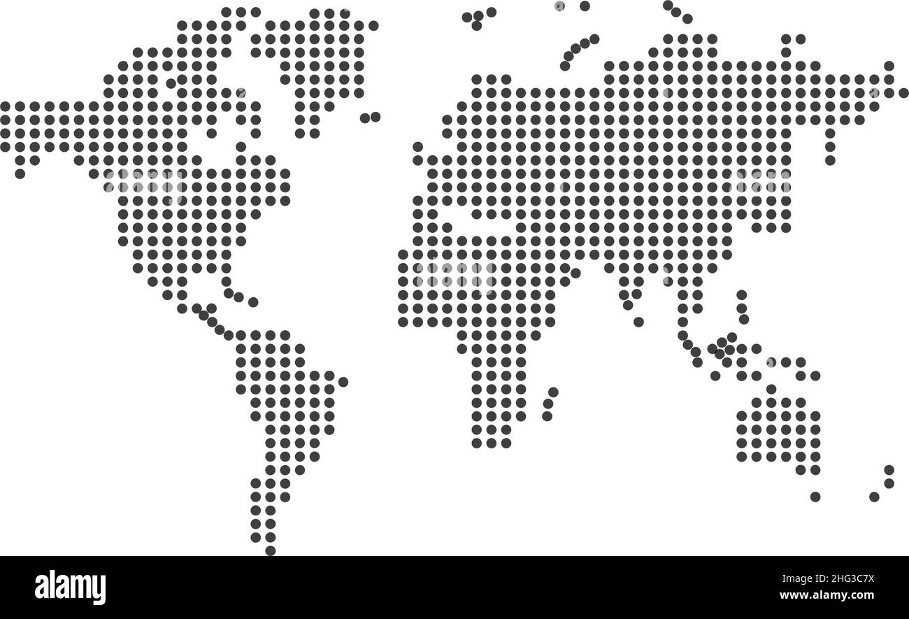 Editable world map countries Cut Out Stock Images & Pictures - Alamy