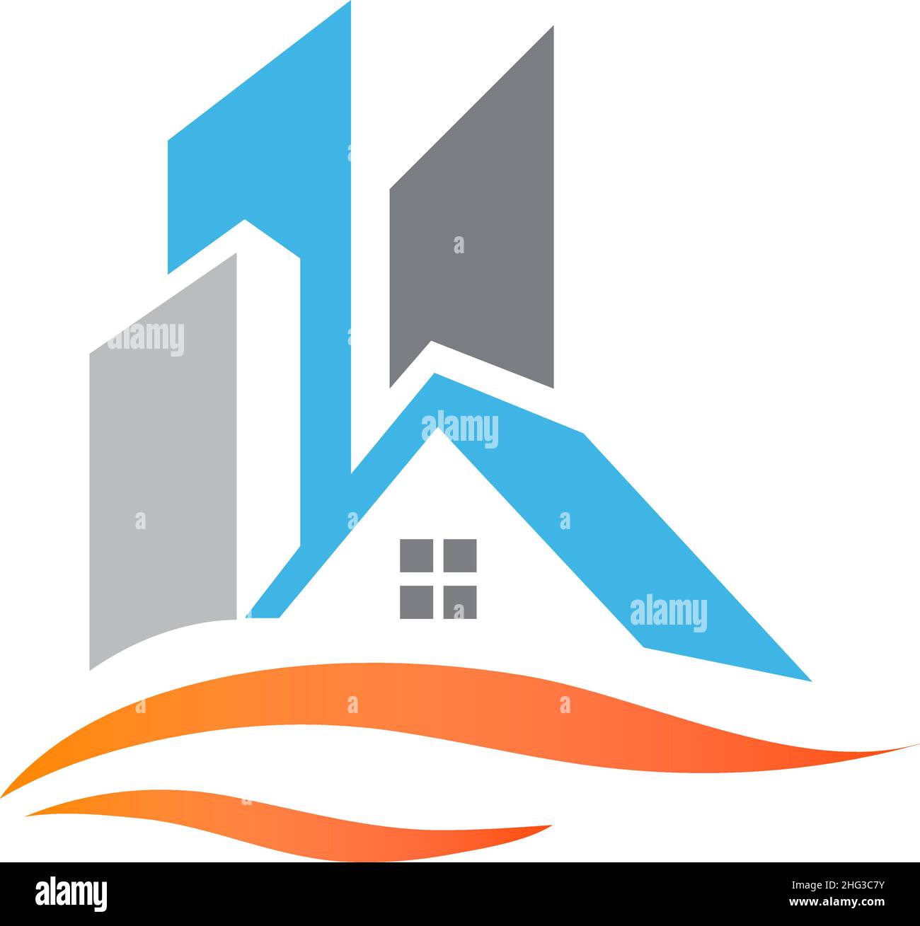 Real estate house logo. Icon vector illustration Stock Vector Image ...