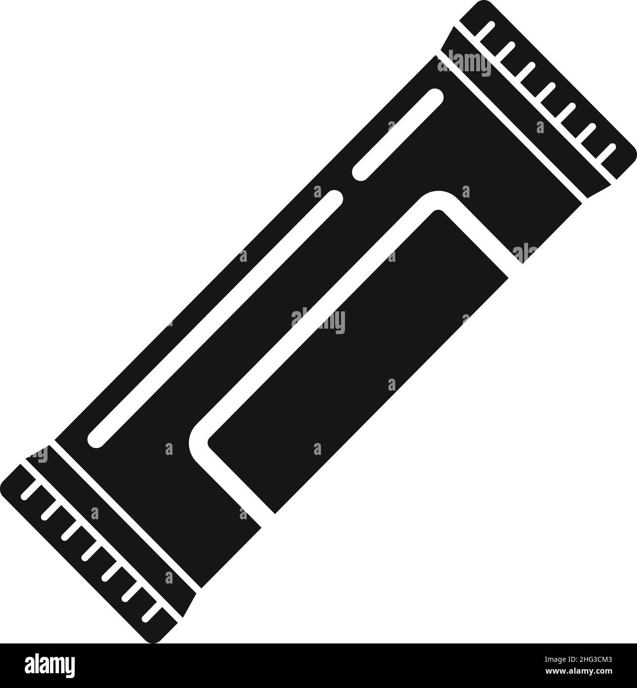 Breakfast snack bar icon simple vector. Energy food. Protein pack Stock ...