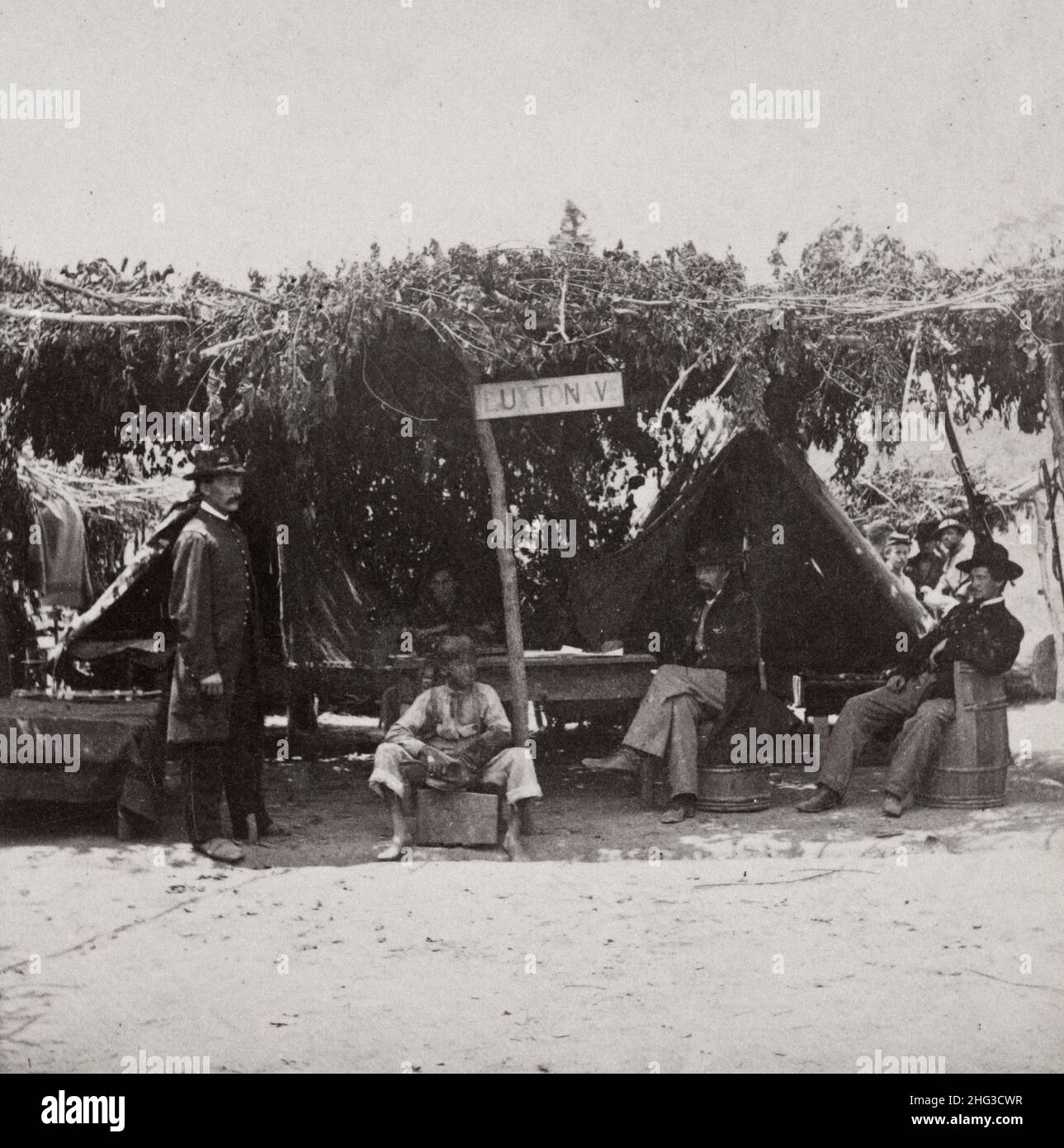 Soldiers from the 134th illinois volunteer infantry hi-res stock ...
