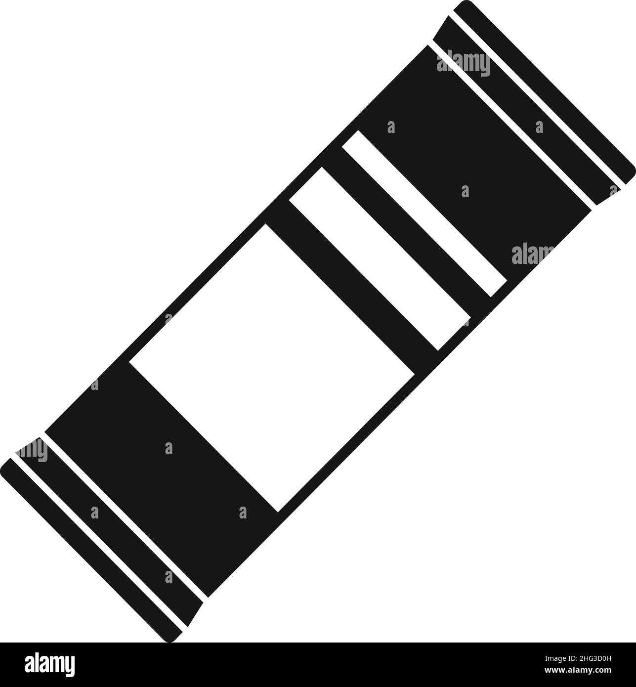 Wrapping snack bar icon simple vector. Food chocolate. Protein energy ...