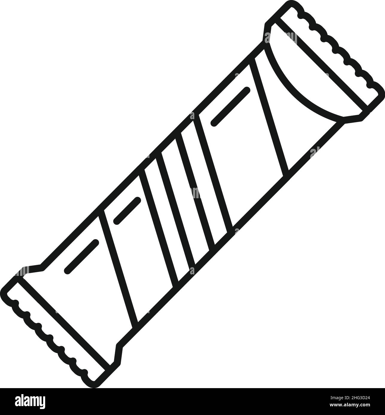 Health snack bar icon outline vector. Cereal pack. Food granola Stock ...