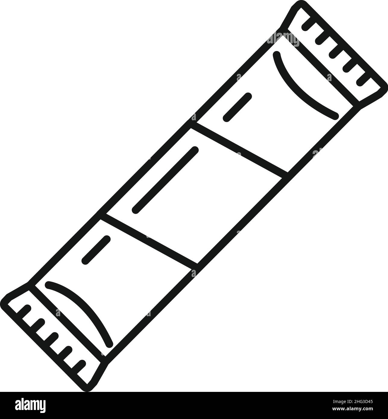 Wrapper snack bar icon outline vector. Chocolate food. Sweet pack Stock ...