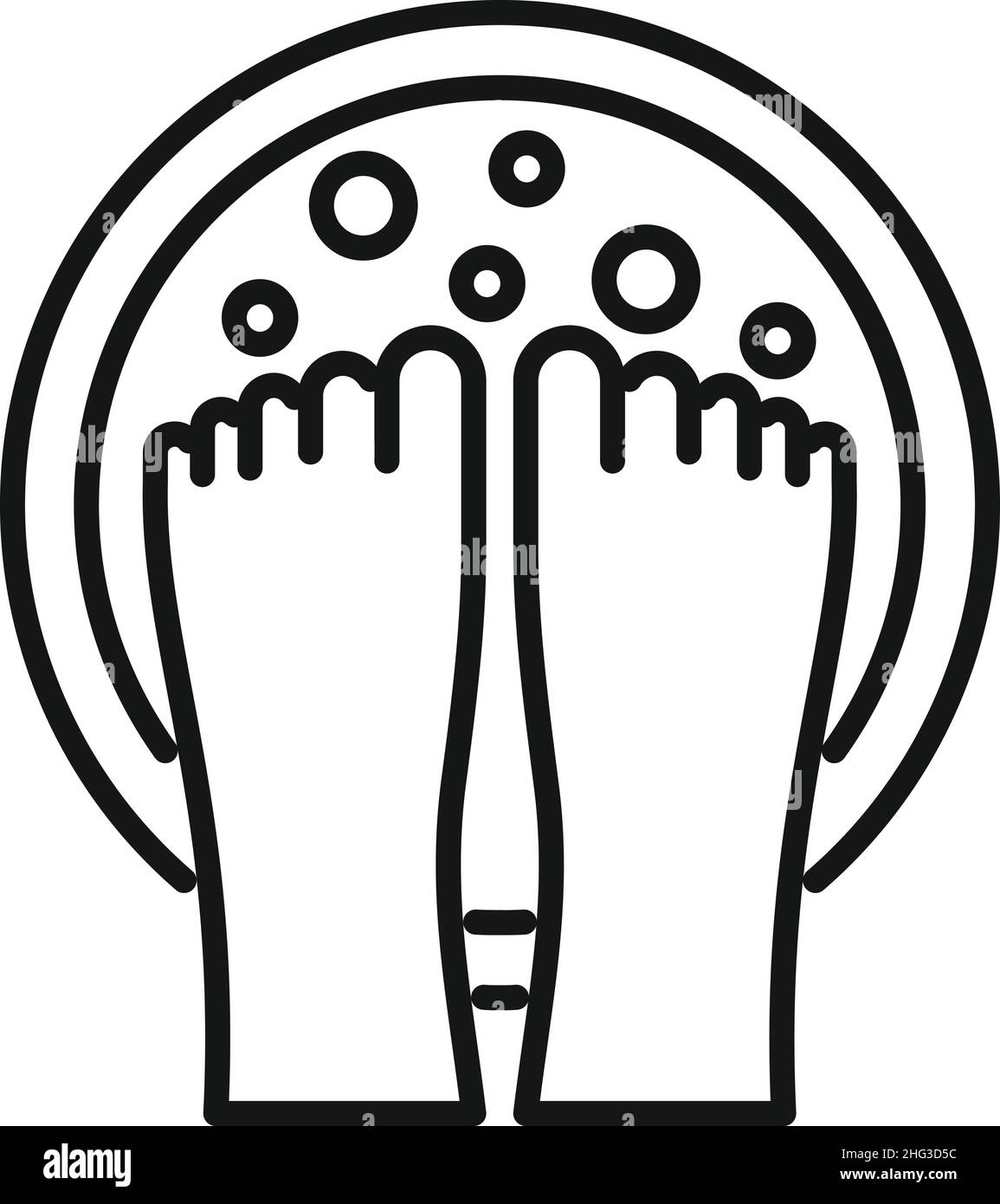 Footbath vector vectors hi-res stock photography and images - Alamy