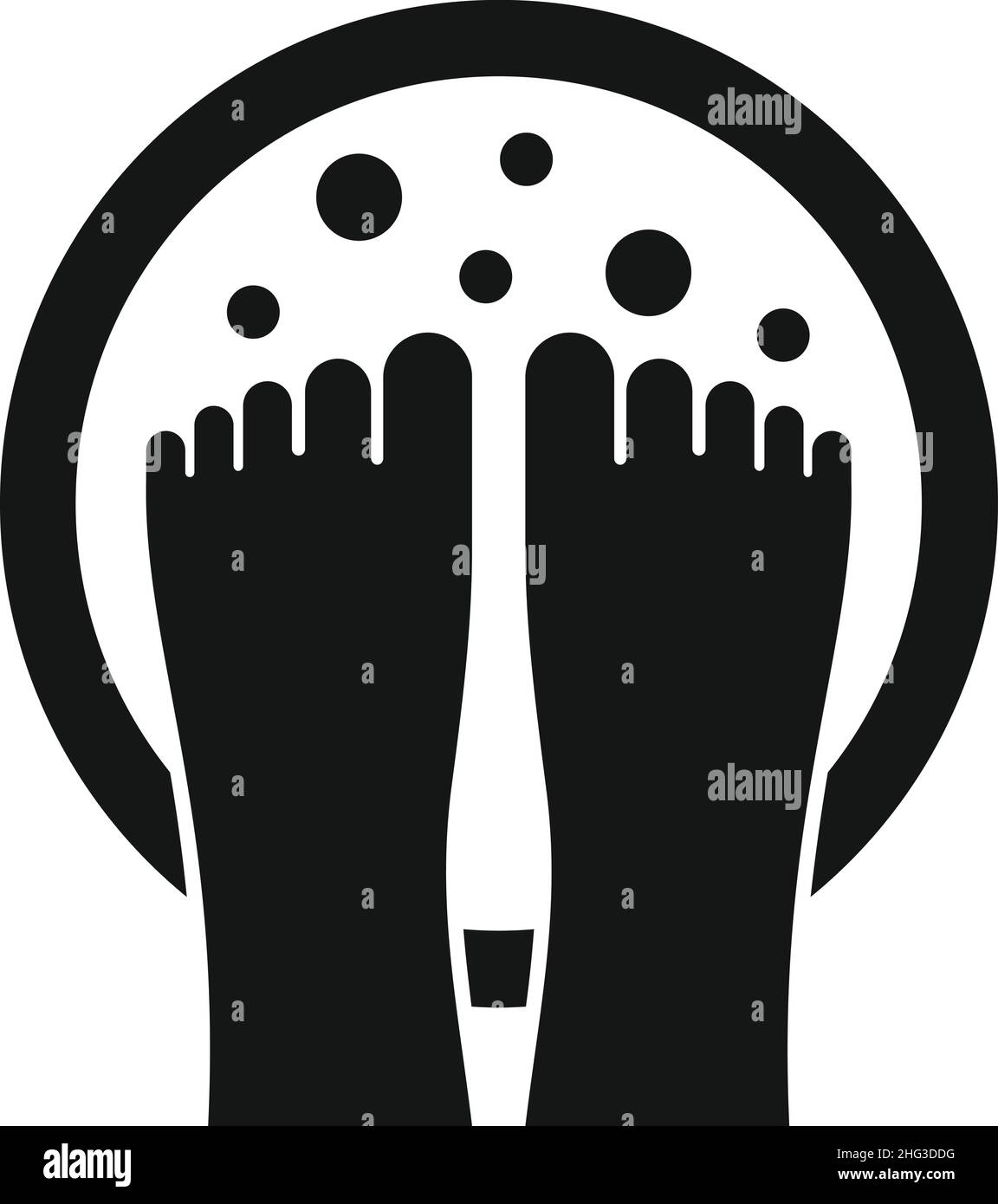 Footbath vector vectors hi-res stock photography and images - Alamy