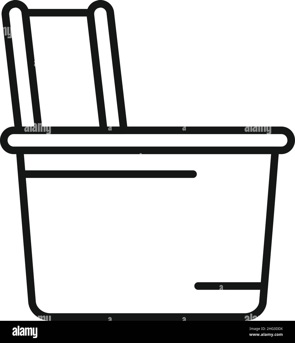 Female foot beauty bath icon outline vector. Feet spa. Woman body Stock ...