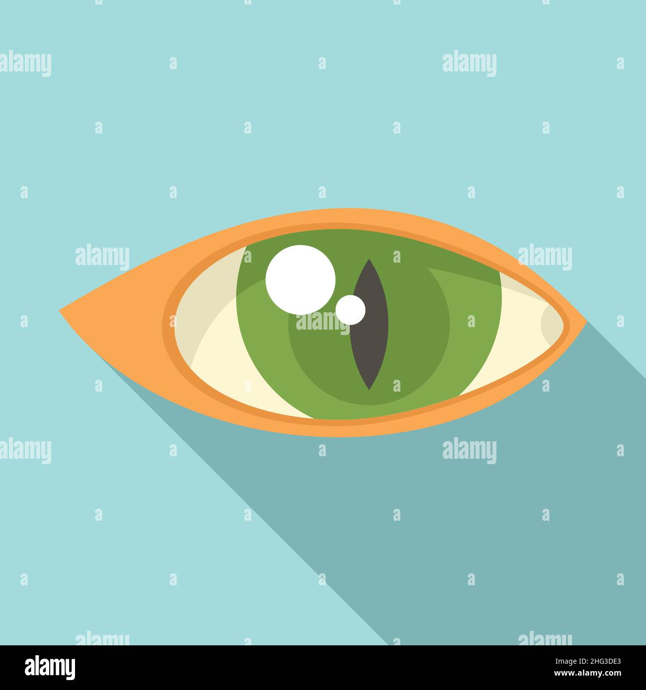Eye sight icon flat vector. Look view. Vision shape Stock Vector Image ...
