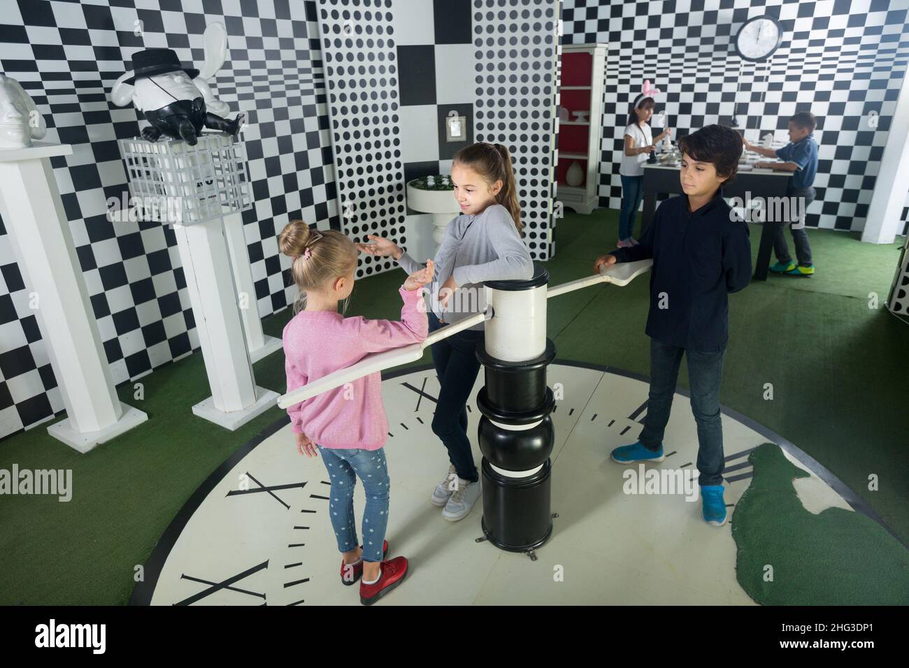 Children in quest room Stock Photo - Alamy