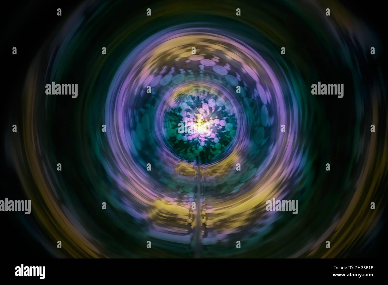 Sound waves in the visible full color in the dark Stock Photo - Alamy