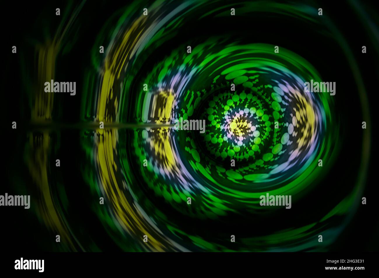 Sound waves in the visible full color in the dark Stock Photo - Alamy