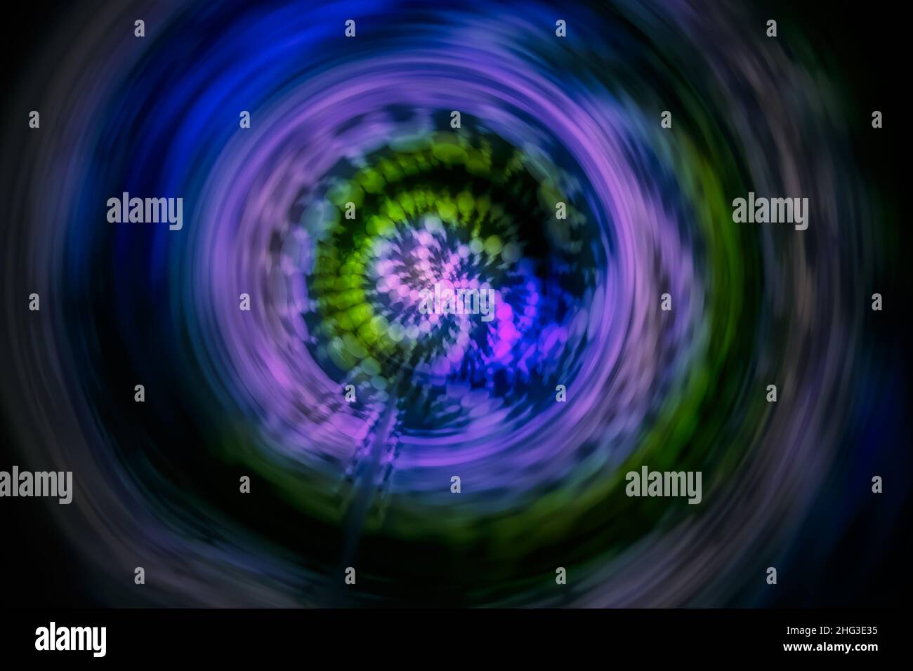 Sound waves in the visible full color in the dark Stock Photo - Alamy