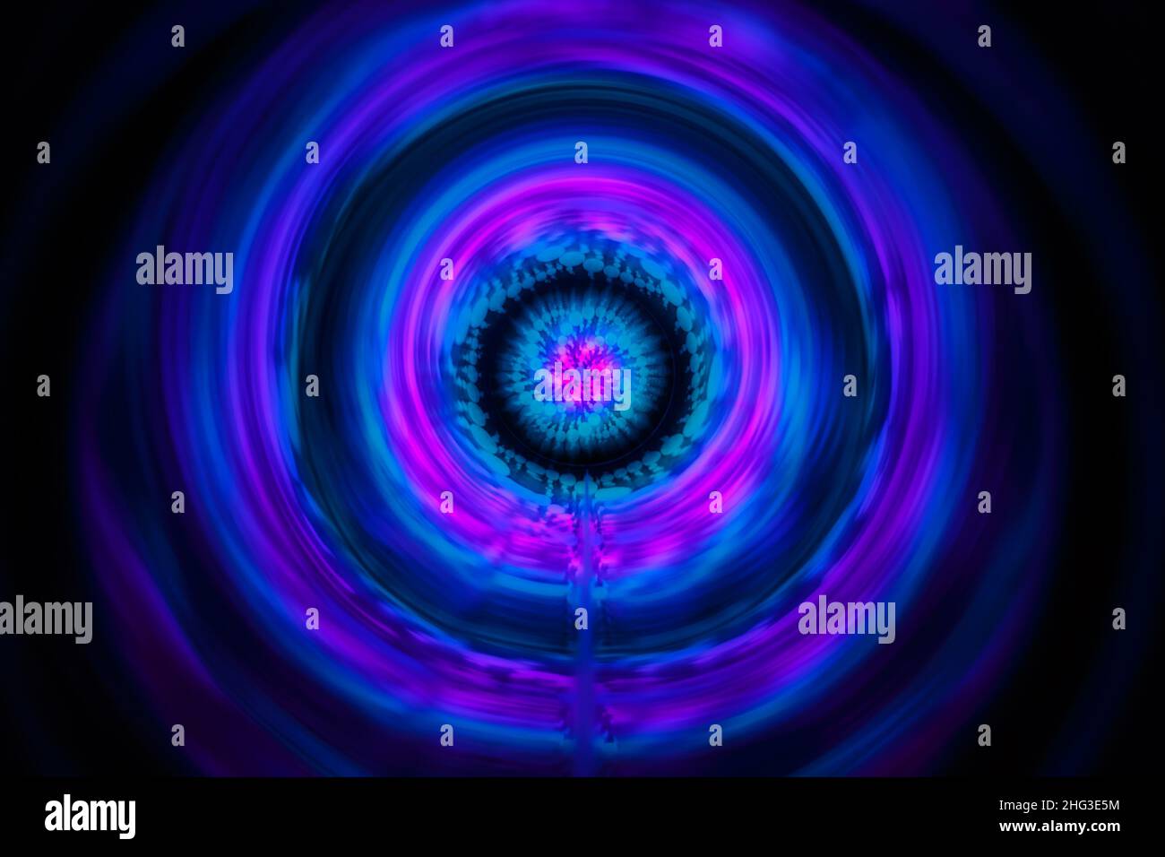 Sound waves in the visible full color in the dark Stock Photo - Alamy