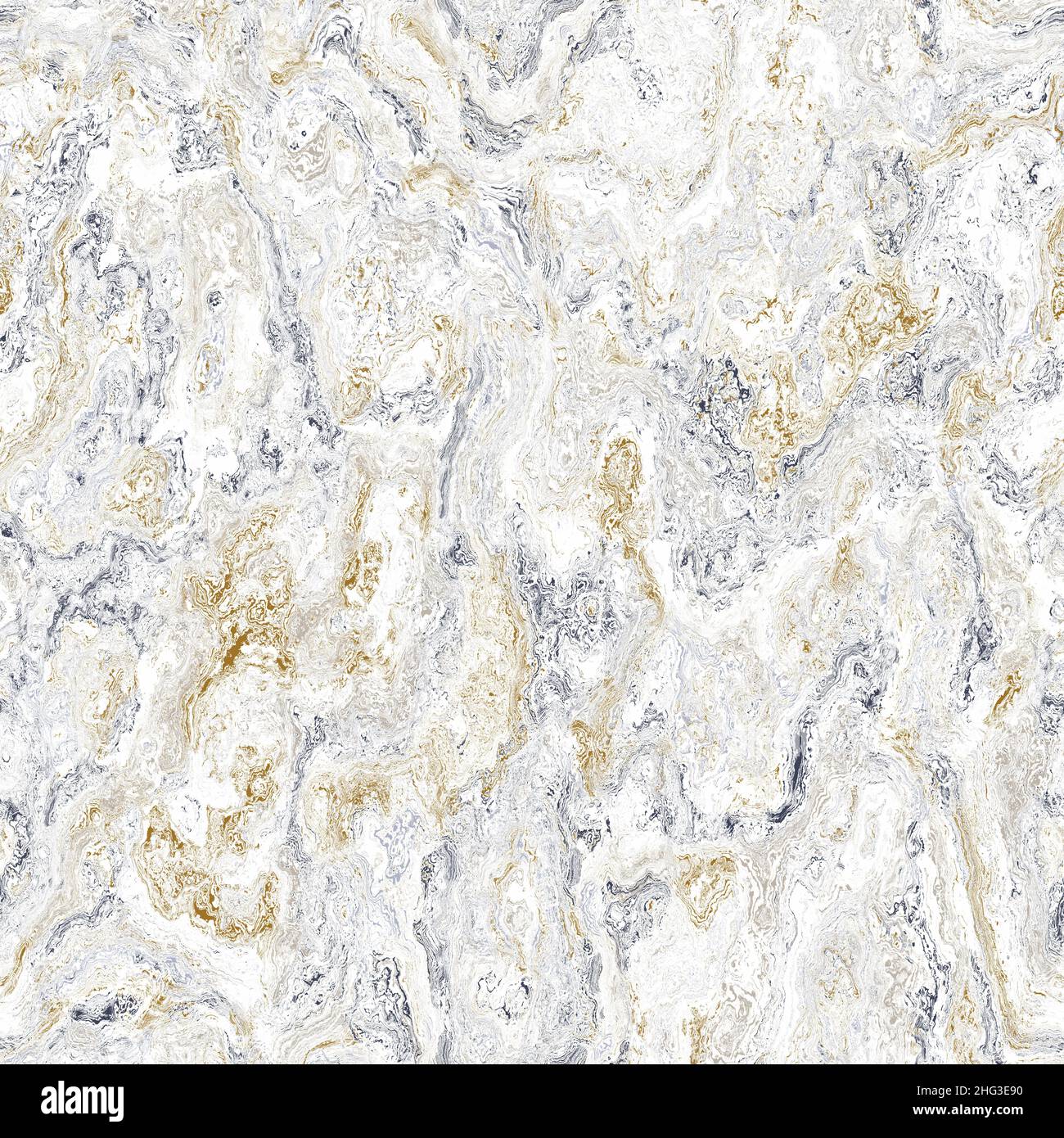 White tonal marbled seamless texture. Irregular pale ink blotch paint ...