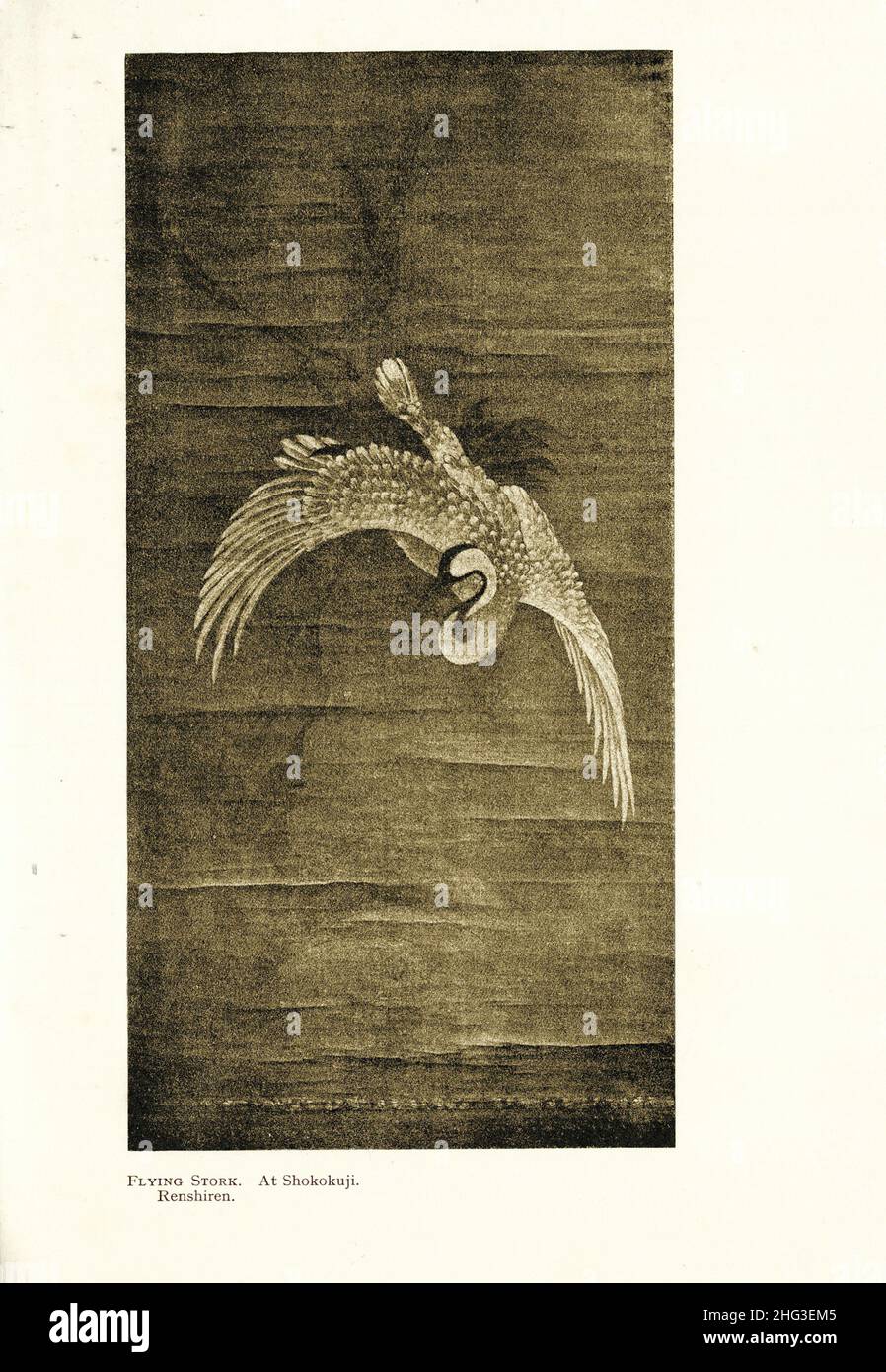 Chinese medieval painting of flying stork hi-res stock photography and ...