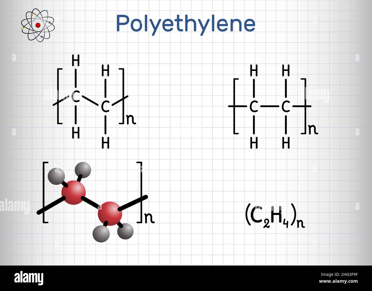 Polythene molecule Stock Vector Images - Alamy