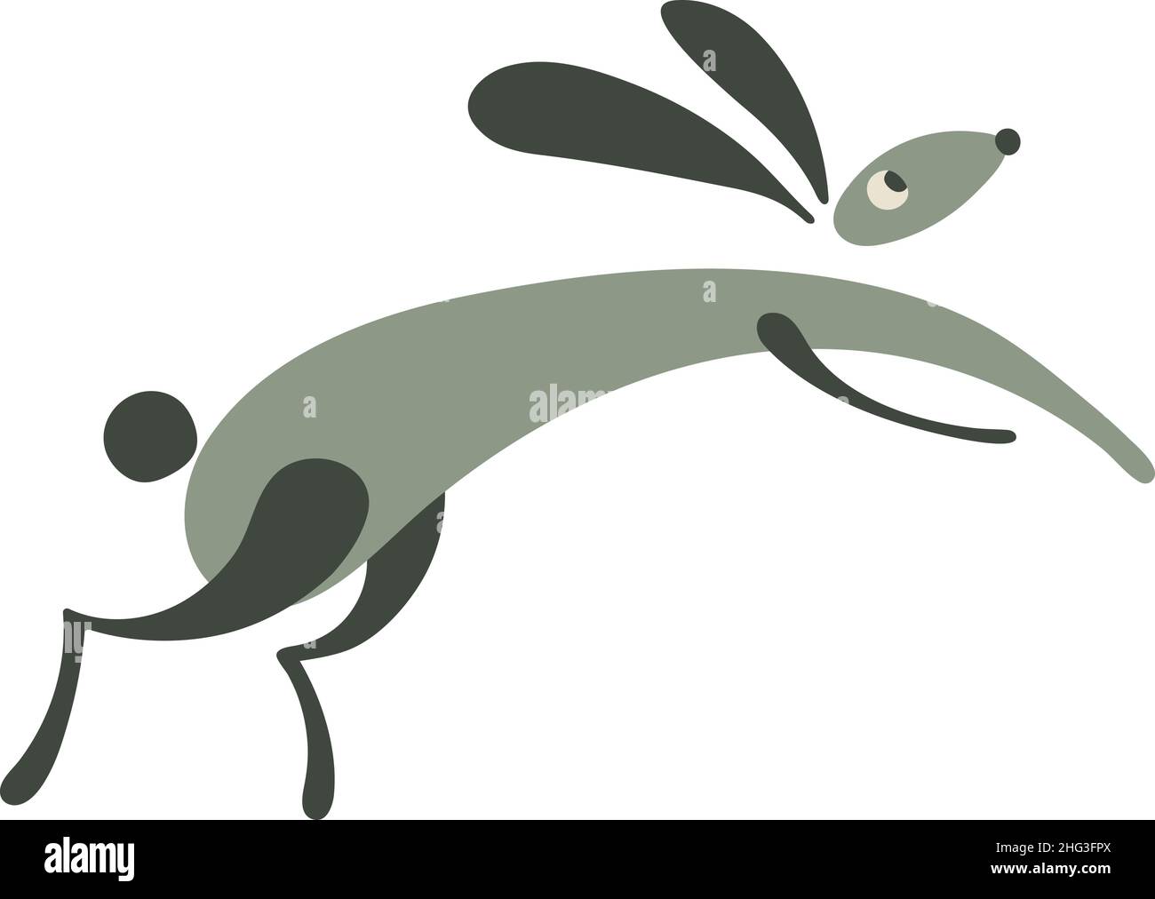 Funny Rabbit for your design. Vector illustration Stock Vector Image ...