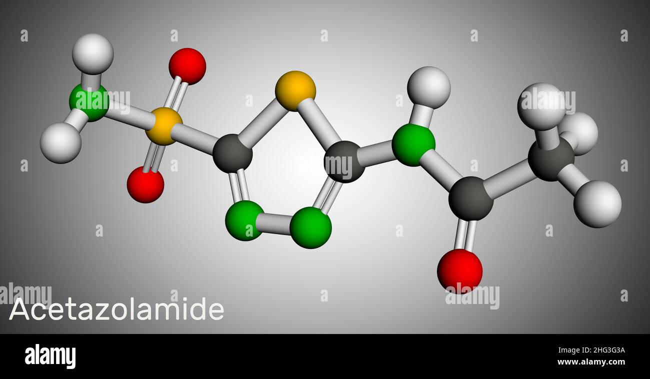 Acetazolamide Structure