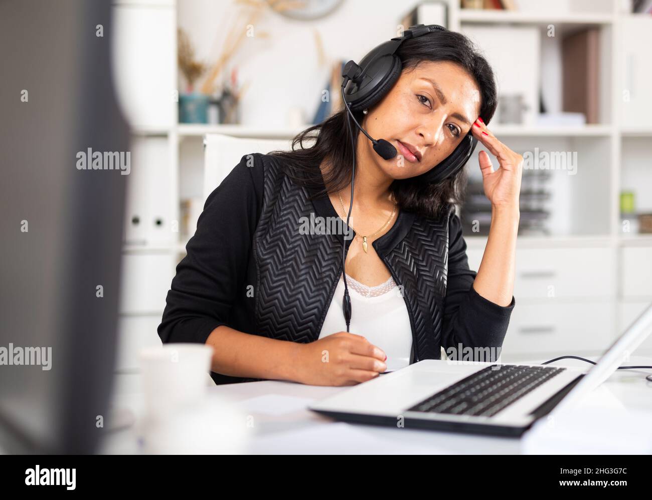 Customer service operator work in hi-res stock photography and images ...