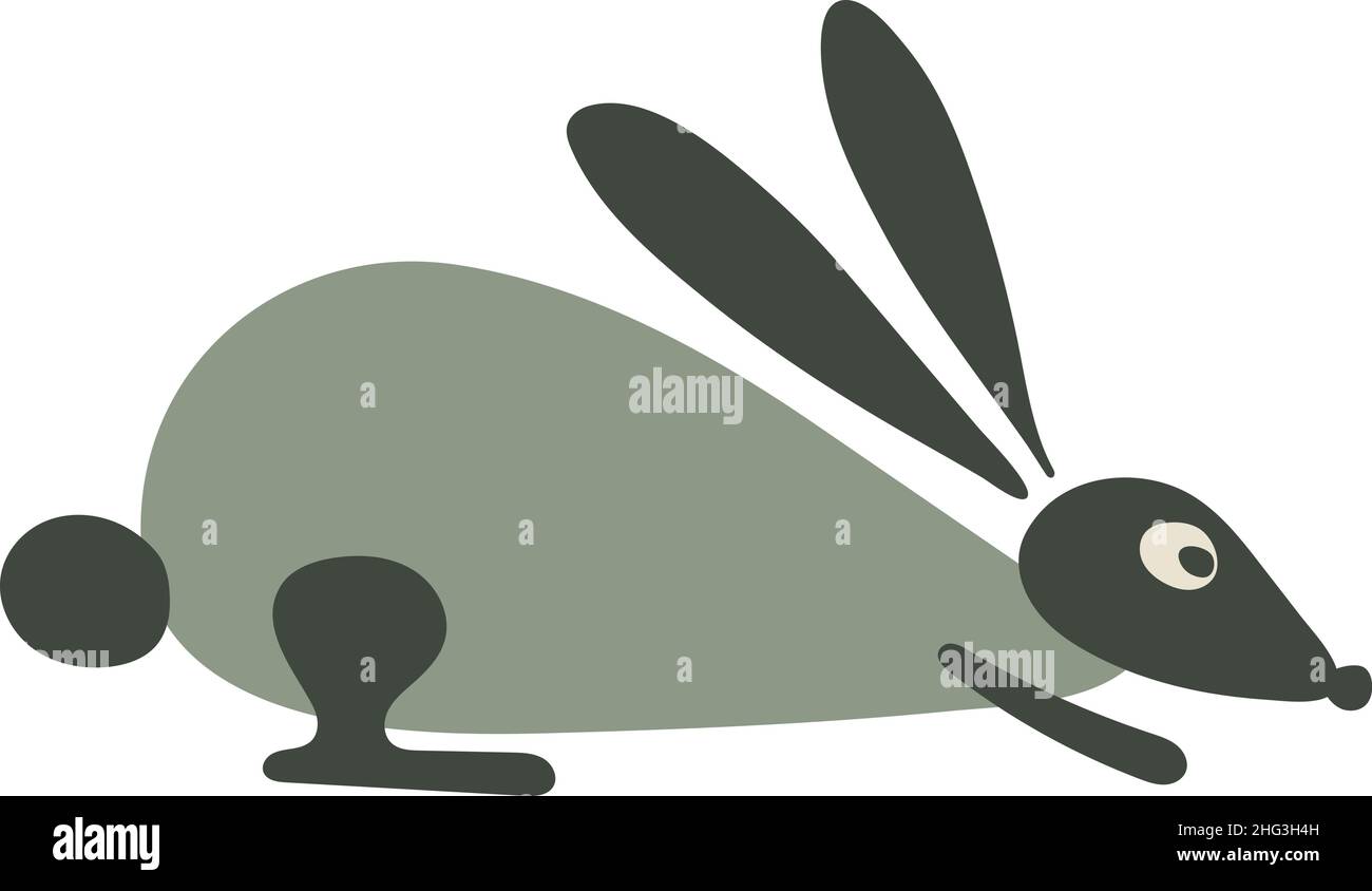 Funny Rabbit for your design. Vector illustration Stock Vector Image ...