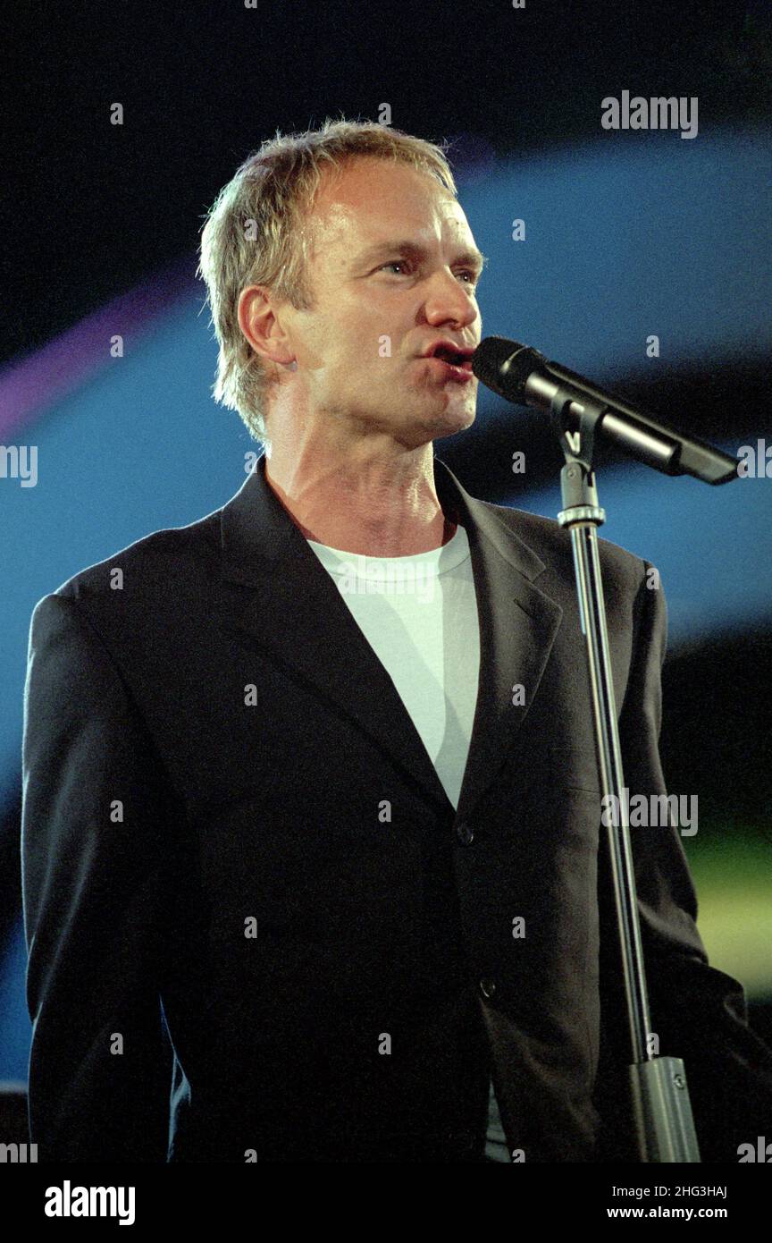 Verona Italy,1999-09-07: Sting's performance at the Festivalbar at the ...