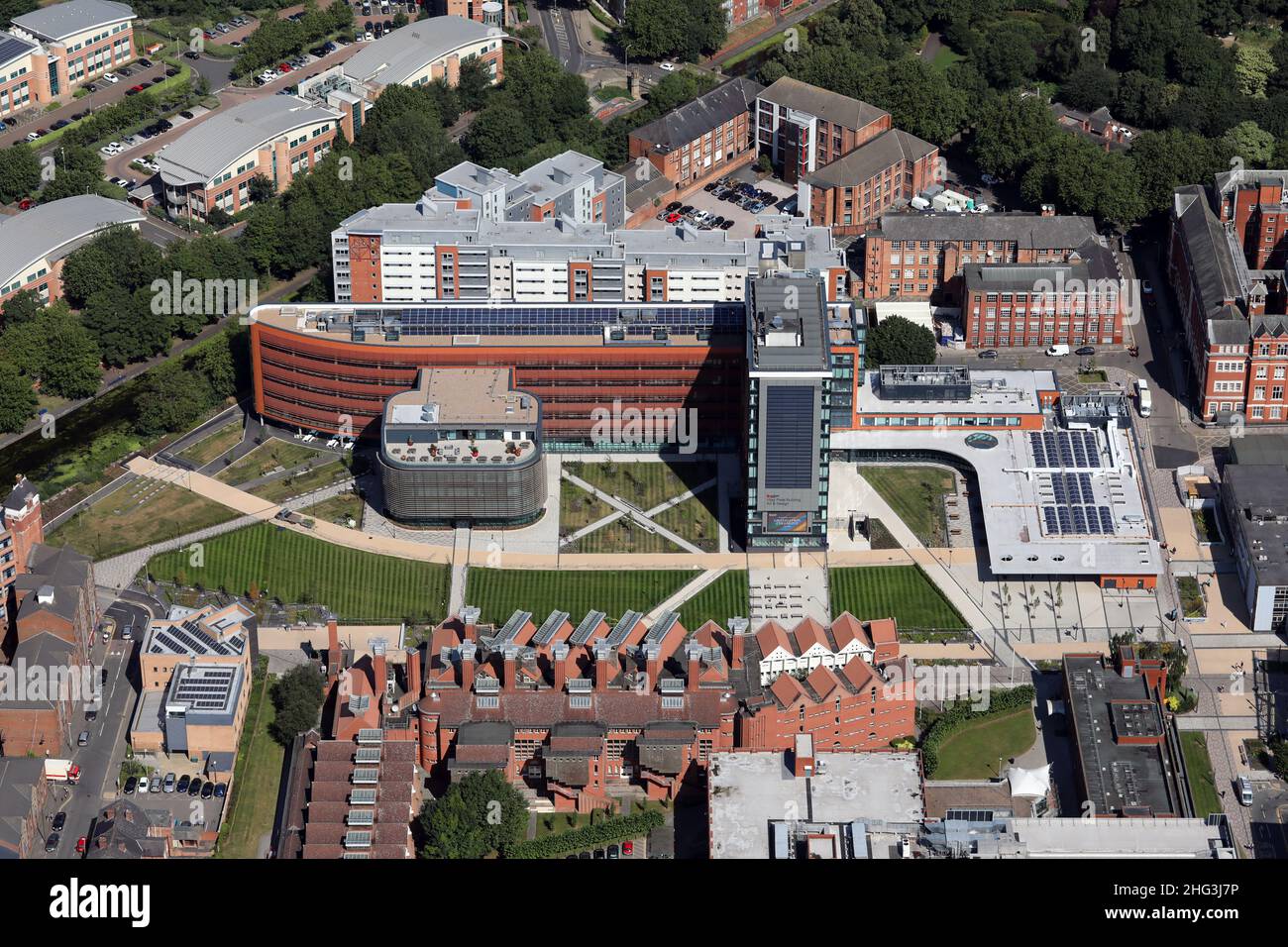Leicester aerial hi-res stock photography and images - Alamy