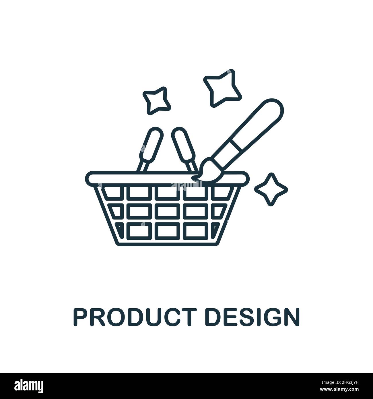 Product Design icon. Line element from graphic design collection ...