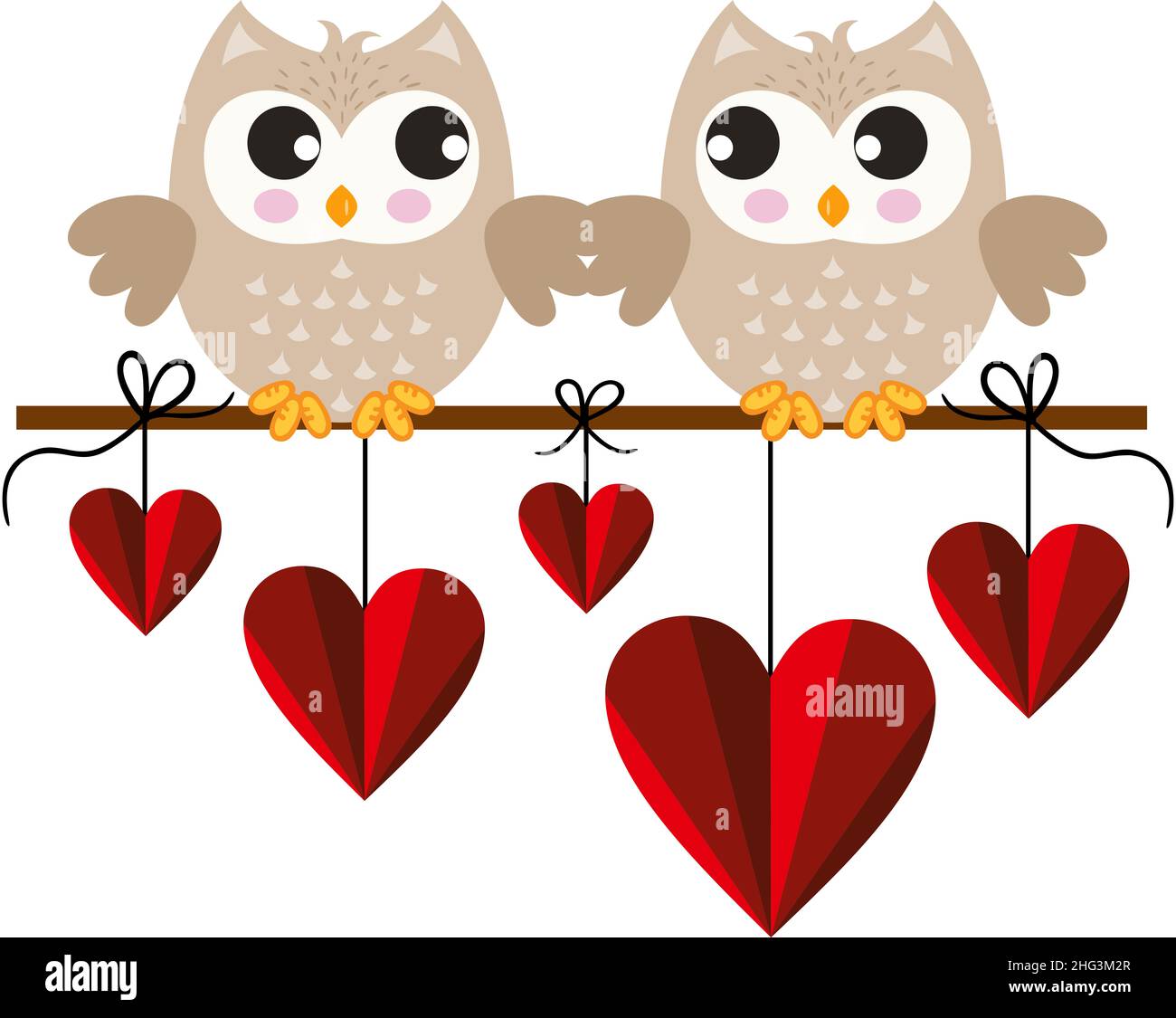 Valentine Owl Clipart