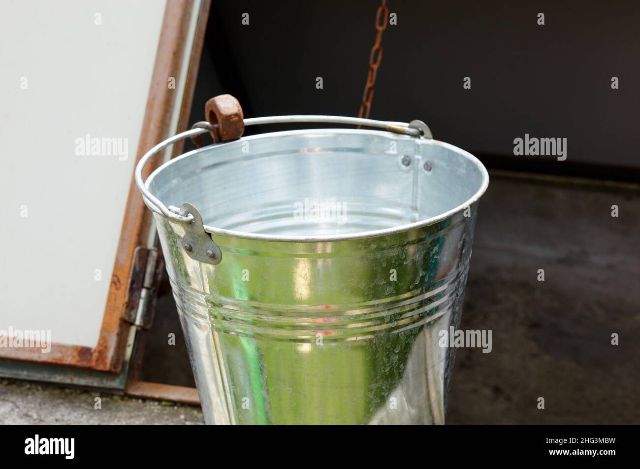 Well water and bucket hi-res stock photography and images - Alamy