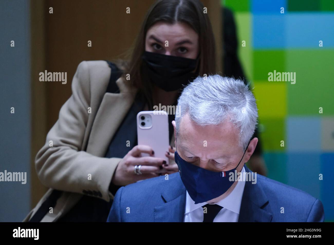 French Finance Minister, Bruno Le Maire during European finance ...