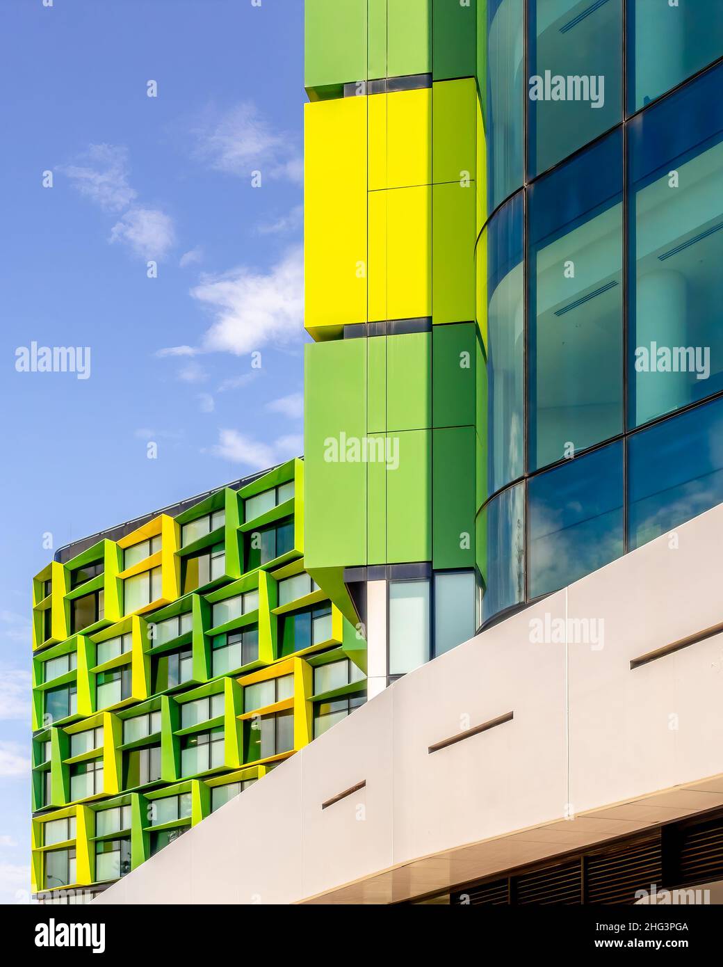 Perth, Australia - Children's Hospital with colourful cladding by JCY ...