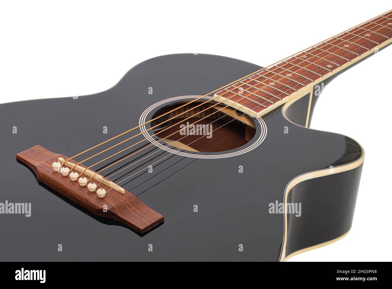 musical instrument, guitar on a white isolated background Stock Photo ...