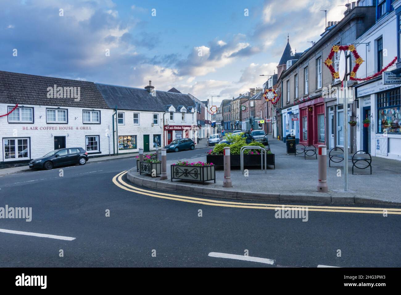 Blairgowrie High Street Perthshire Scotland UK June 2021 Stock Photo ...