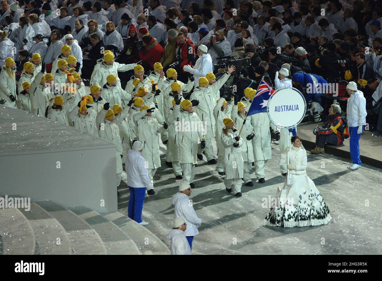 Turin Italy 2006-02-10: Opening ceremony of the Winter Olympic Games of ...