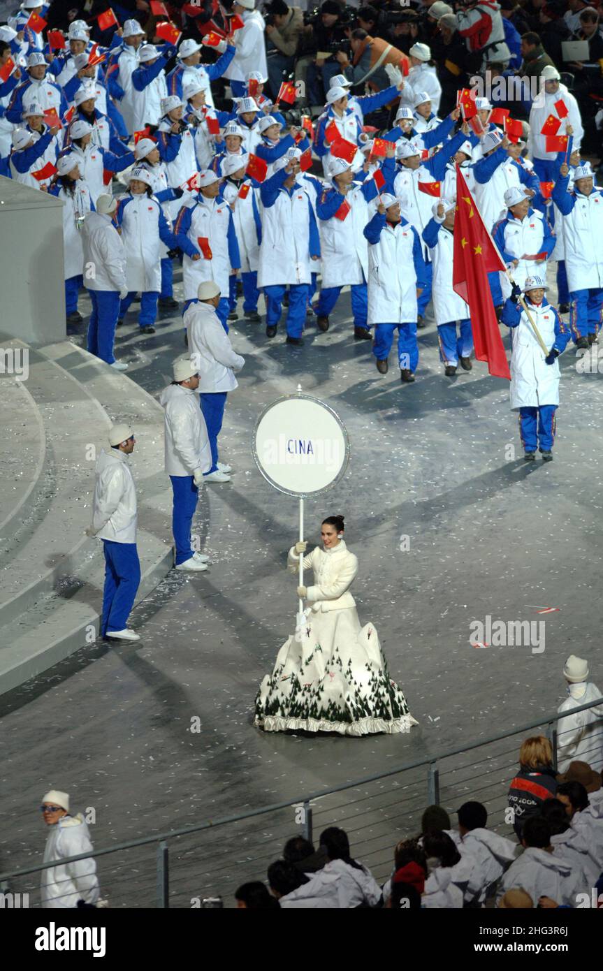 Turin Italy 2006-02-10: Opening ceremony of the Winter Olympic Games of ...