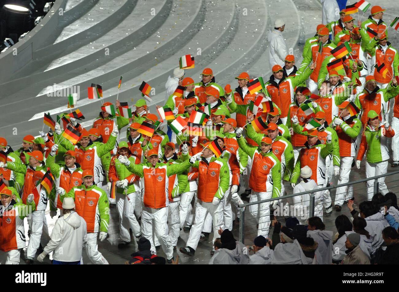 Turin Italy 2006-02-10: Opening ceremony of the Winter Olympic Games of ...
