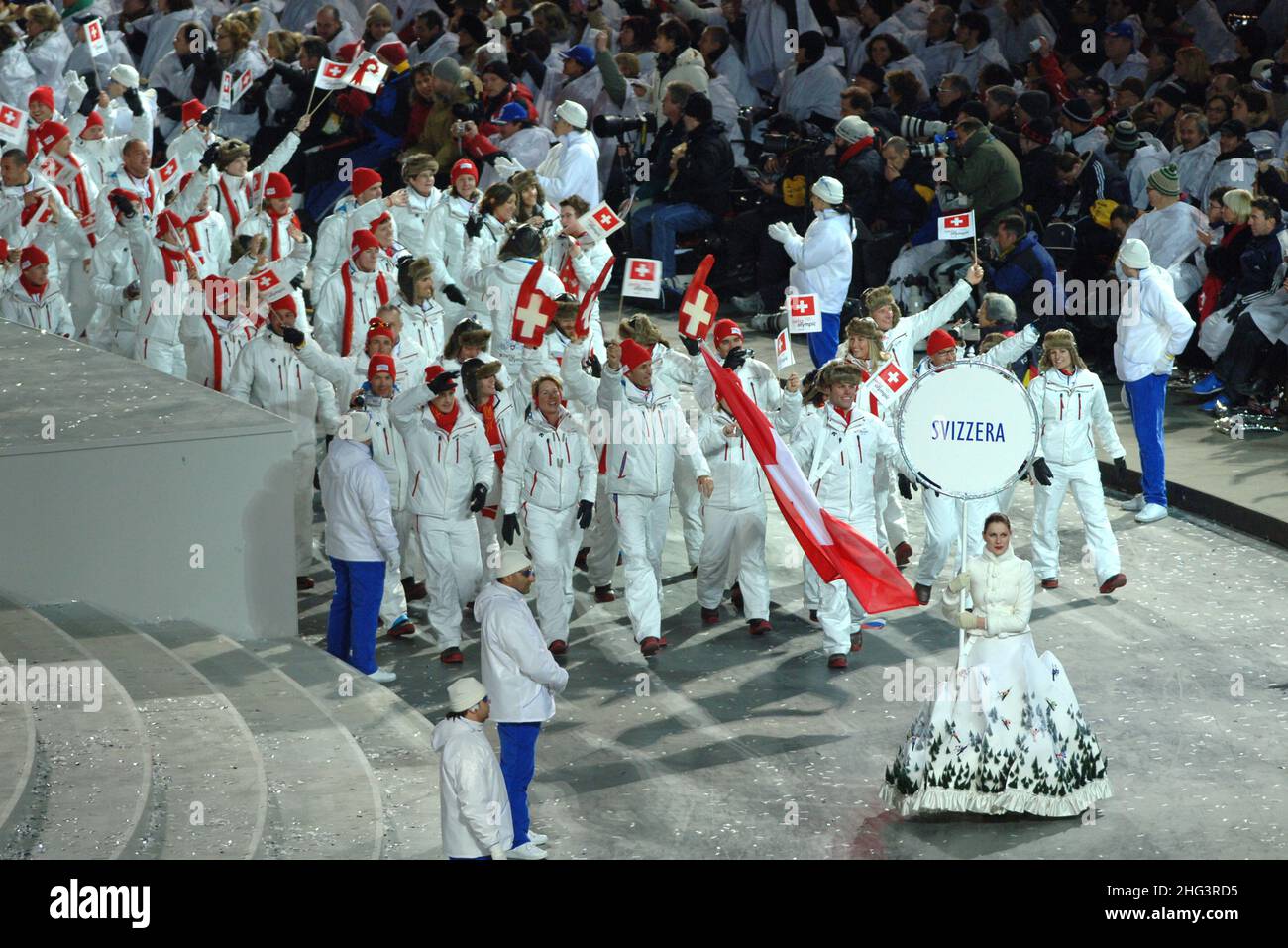 Turin Italy 2006-02-10: Opening ceremony of the Winter Olympic Games of ...