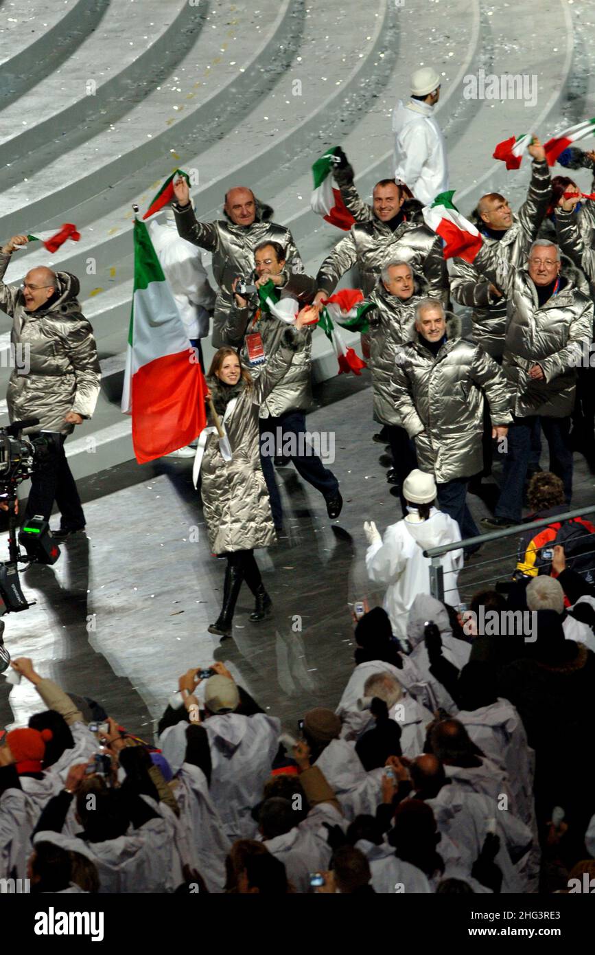 Turin Italy 2006-02-10: Opening ceremony of the Winter Olympic Games of ...