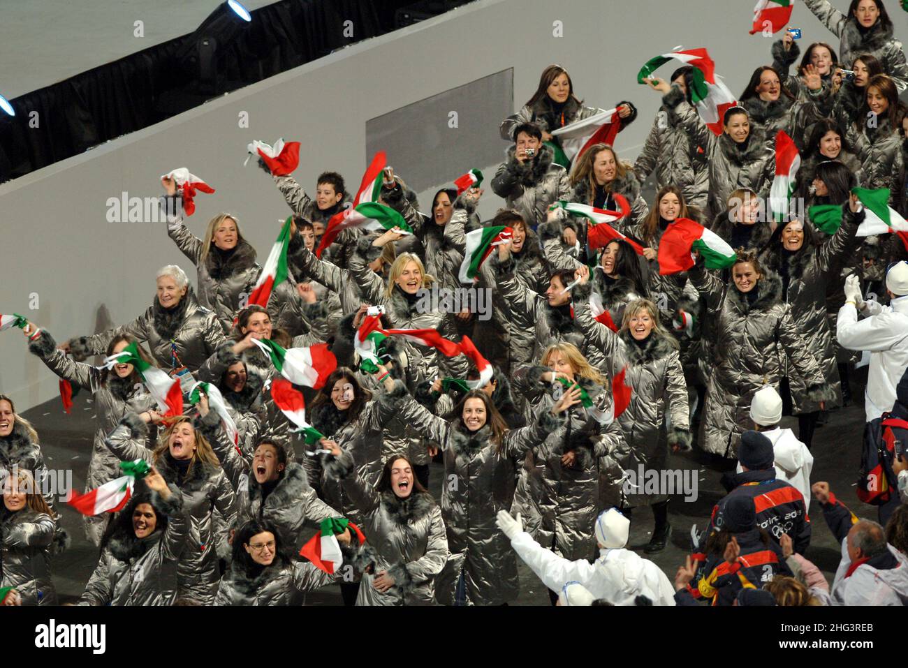 Turin Italy 2006-02-10: Opening ceremony of the Winter Olympic Games of ...