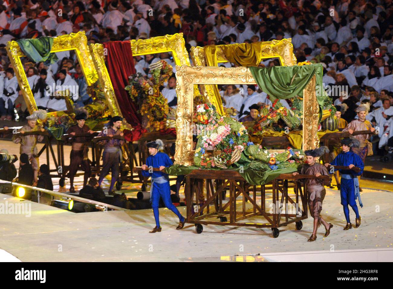 Turin Italy 2006-02-10: Opening ceremony of the Winter Olympic Games of ...