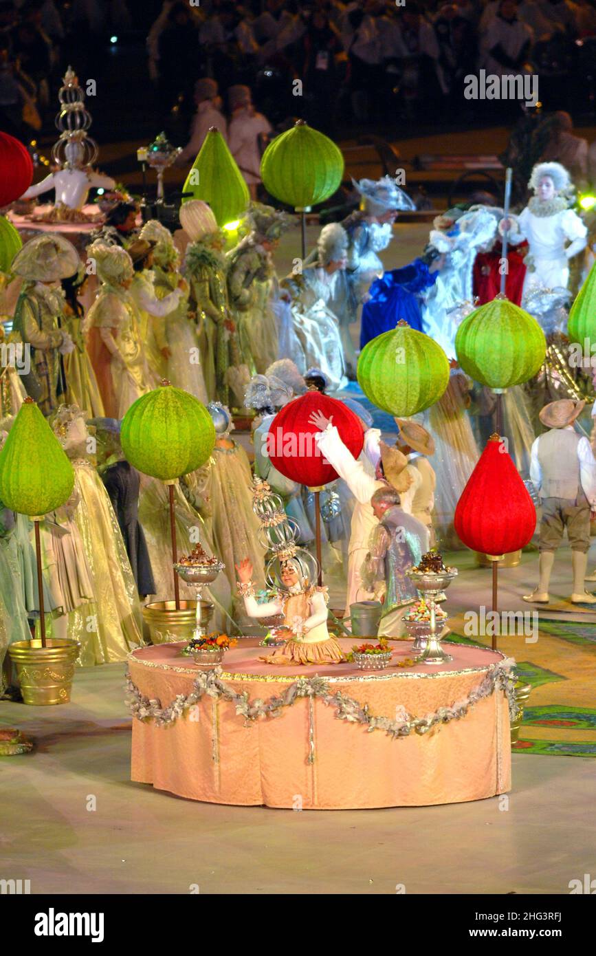 Turin Italy 2006-02-10: Opening ceremony of the Winter Olympic Games of ...