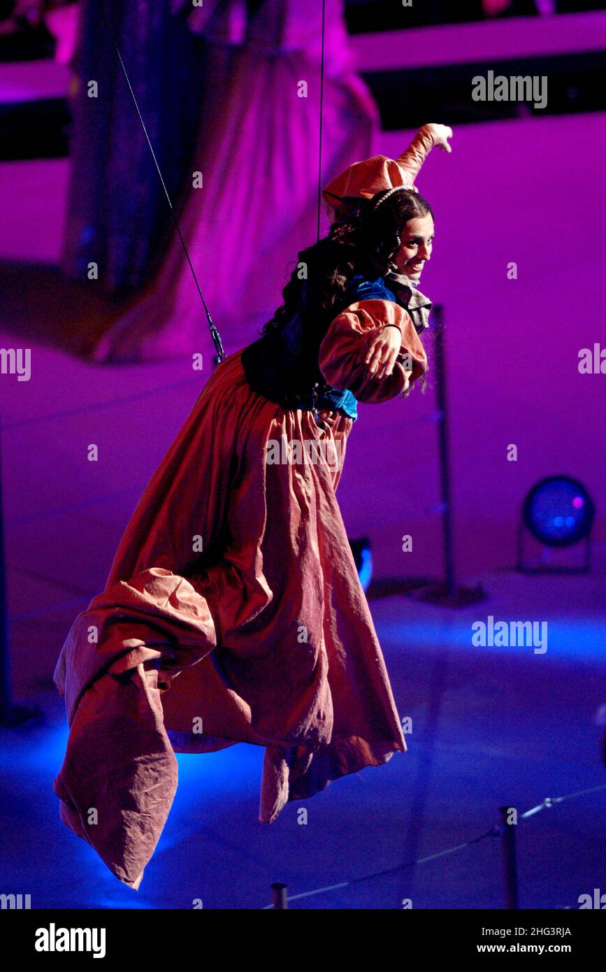 Turin Italy 2006-02-10: Opening ceremony of the Winter Olympic Games of ...
