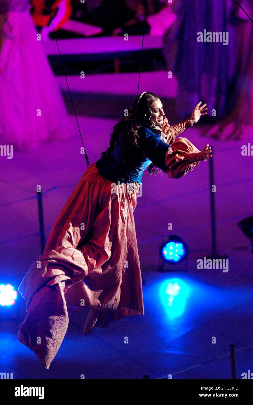 Turin Italy 2006-02-10: Opening ceremony of the Winter Olympic Games of ...