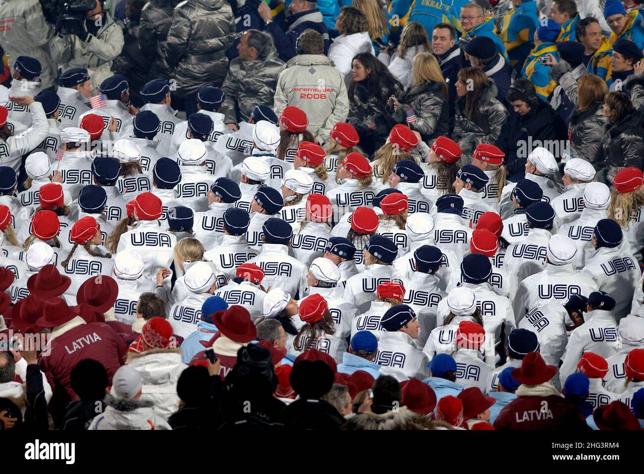 Turin Italy 2006-02-10: Opening ceremony of the Winter Olympic Games of ...