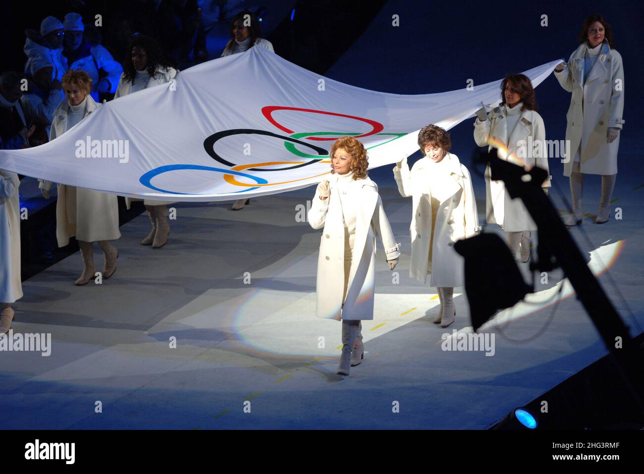Turin Italy 2006-02-10: Opening ceremony of the Winter Olympic Games of ...