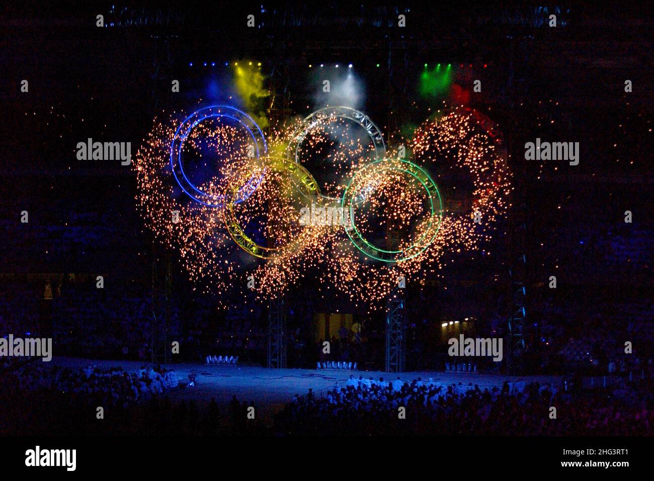 Turin Italy 2006-02-10: Opening ceremony of the Winter Olympic Games of ...